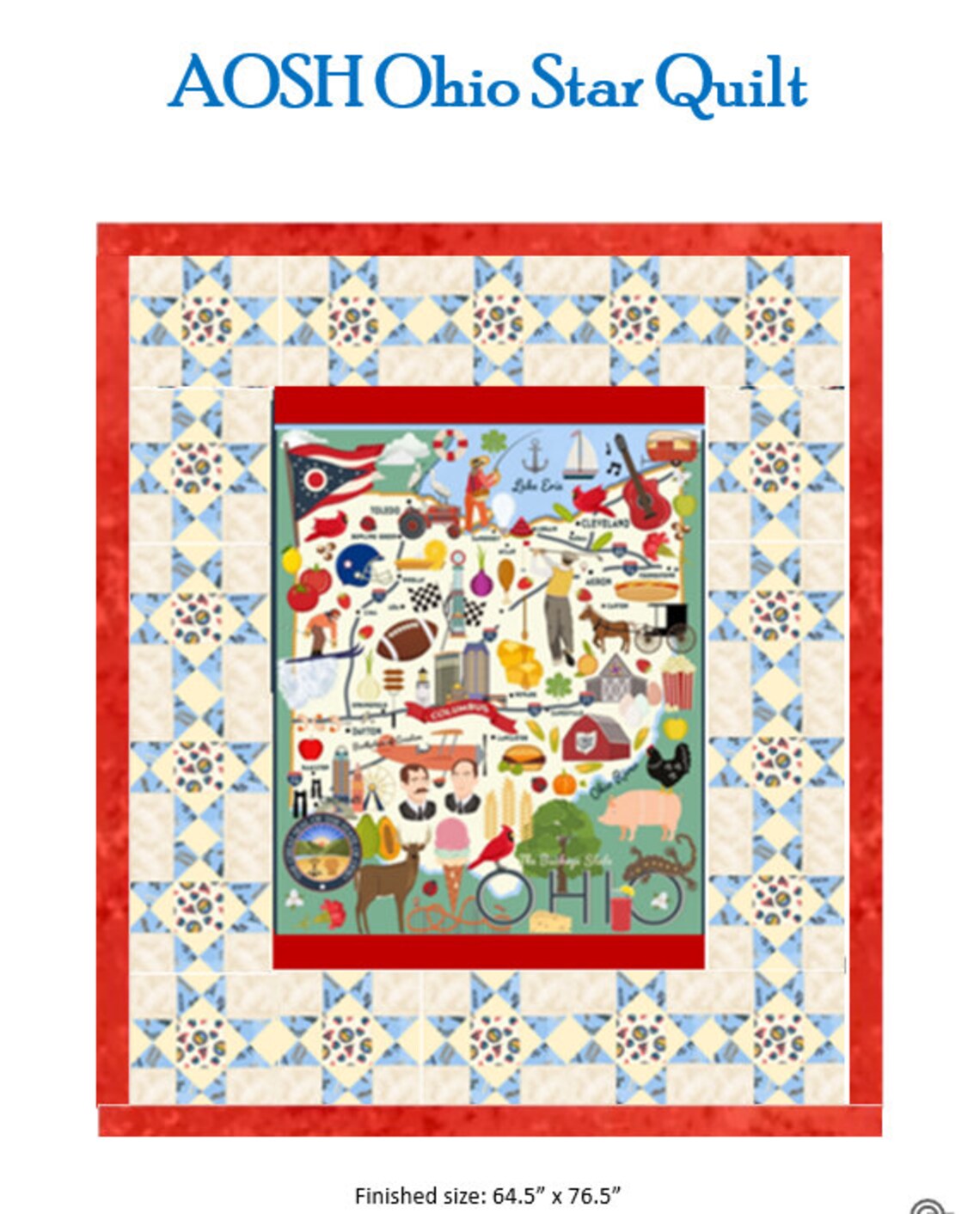 All Ohio Shop Hop Patterns Ohio Star Quilt Digital Download Pattern - Etsy