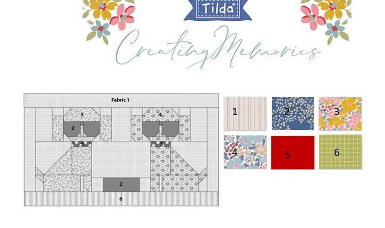 Tilda Pillow Kit, Dog Bench Pillow, Fabrics Included - Etsy