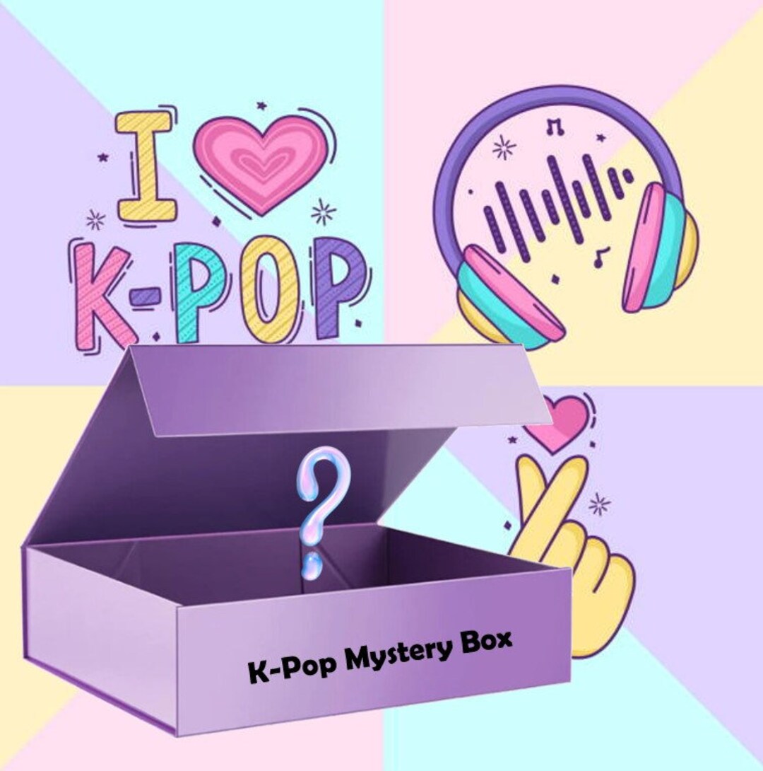 BTS Themed Mystery K-pop Box, Musical Memorabilia Merchandise Suprise ...