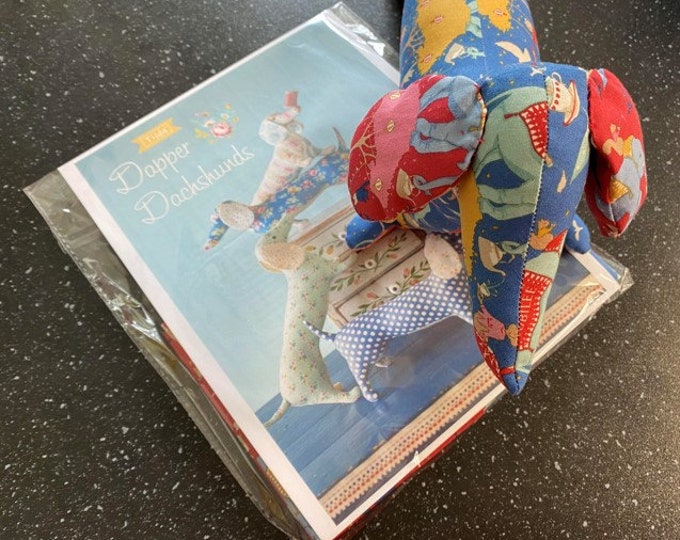Tildas World Dapper Dachshunds Puppy Home Decor Stuffed Figure Pattern ...