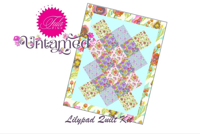 Tula Pink Untamed Lily Pad Quilt Kit, Pattern and Fabric Set - Etsy