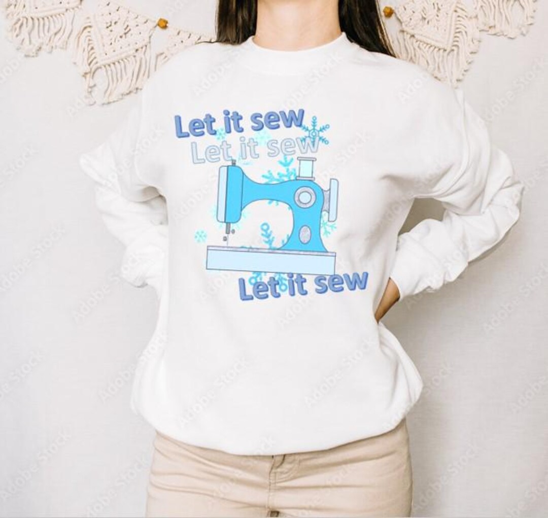 DTF Let It Sew Sewing Machine Image Transfer - Etsy