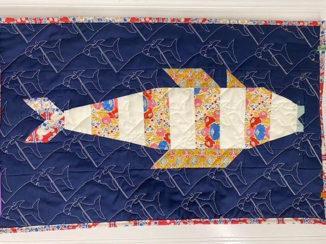 Tilda Pillow Striped Fish Quilt Kit - Etsy