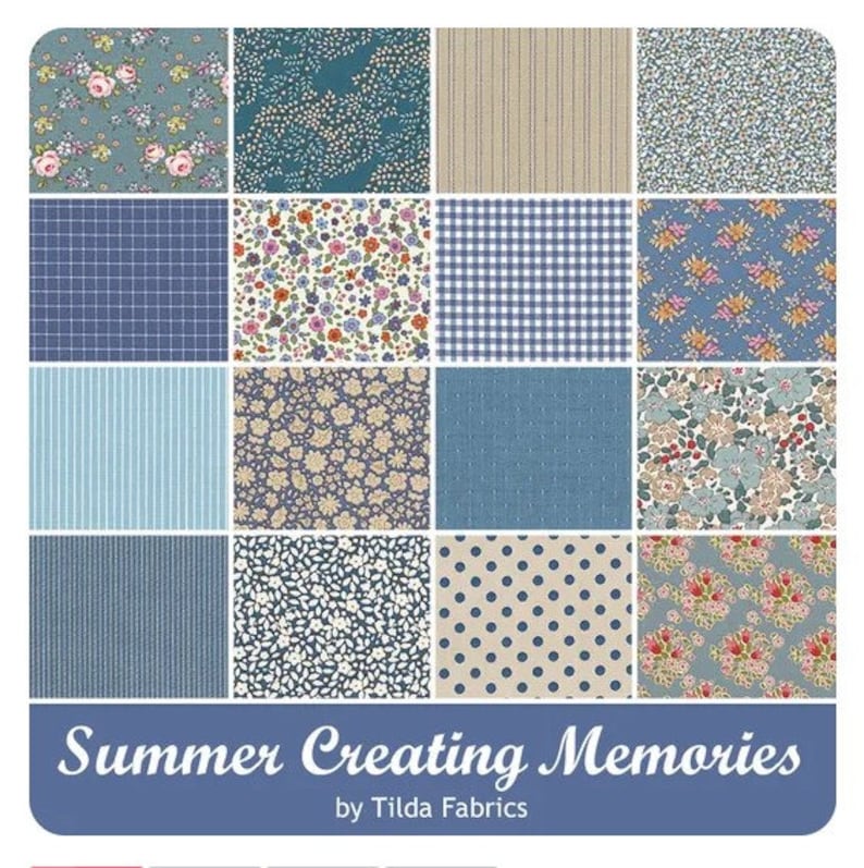 Tilda Fabric Tildas World Creating Memories Summer Collection Prints ...