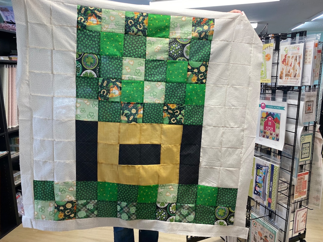 St Pats Leprechaun Hat Quilt, St Patrick’s Day Home Deocr, Quilting ...