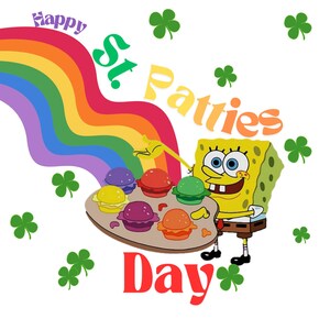 Spongebob Squarepants St Patrick's Day - Etsy