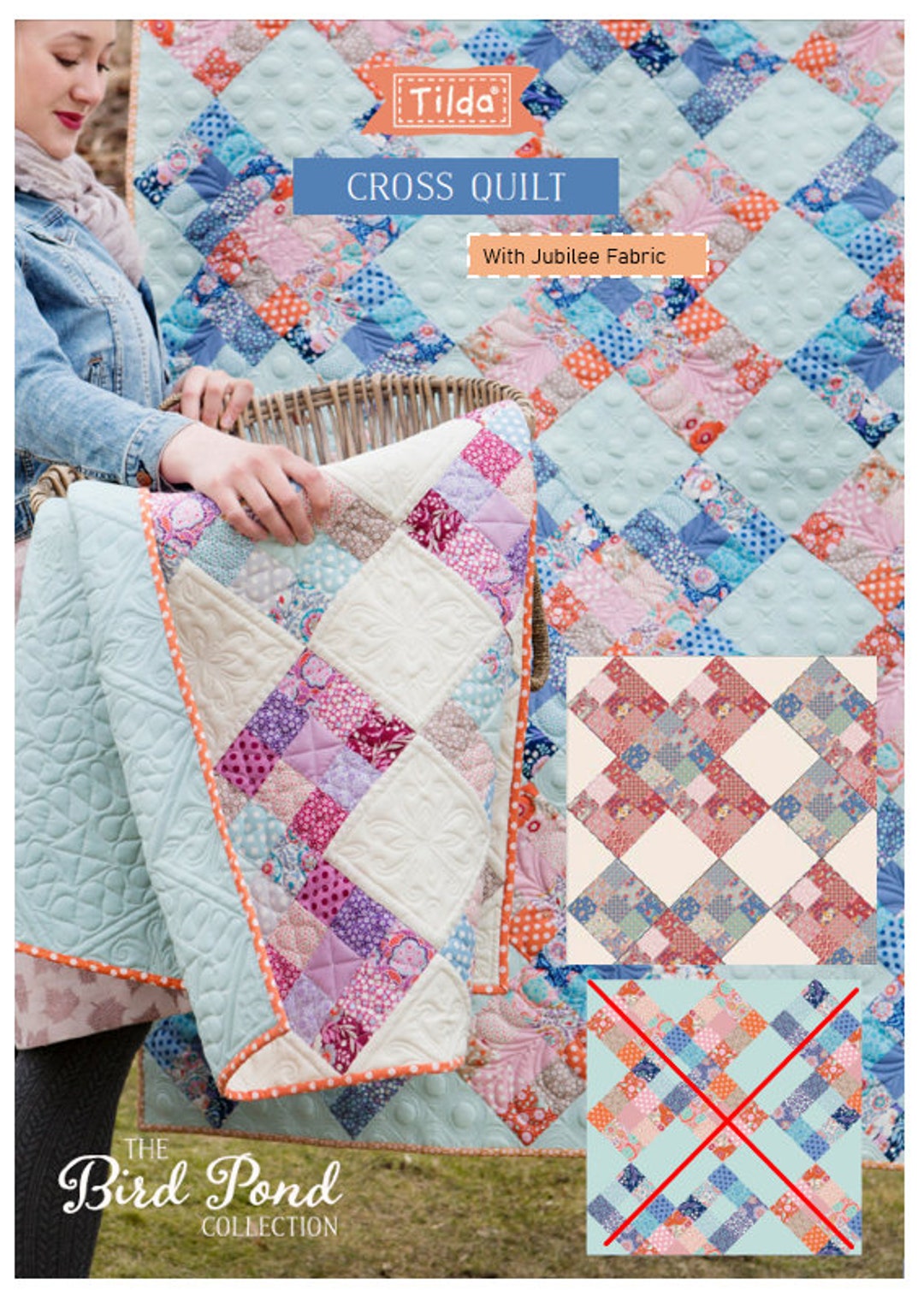 Tilda Quilt Kit Tildas World Cross Quilt With Jubilee Tilda Fabric ...