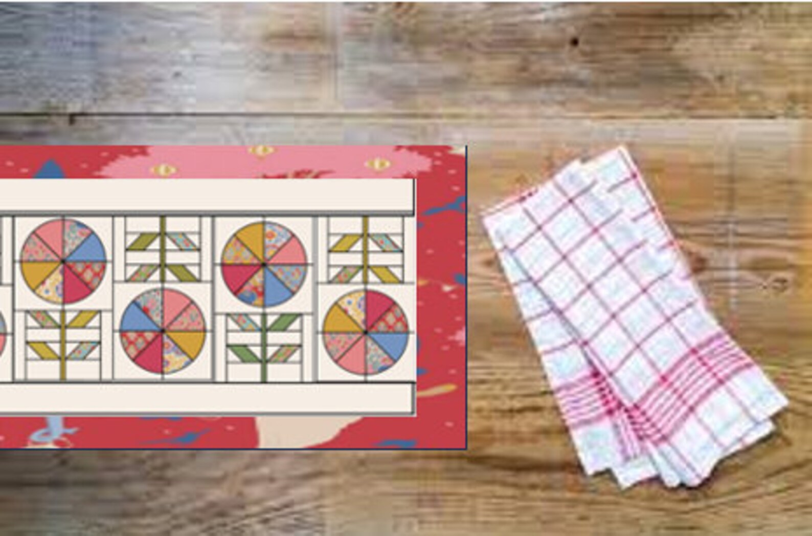 Tilda Table Runner Tildas World Jubilee Birthday Lollyflower Table ...