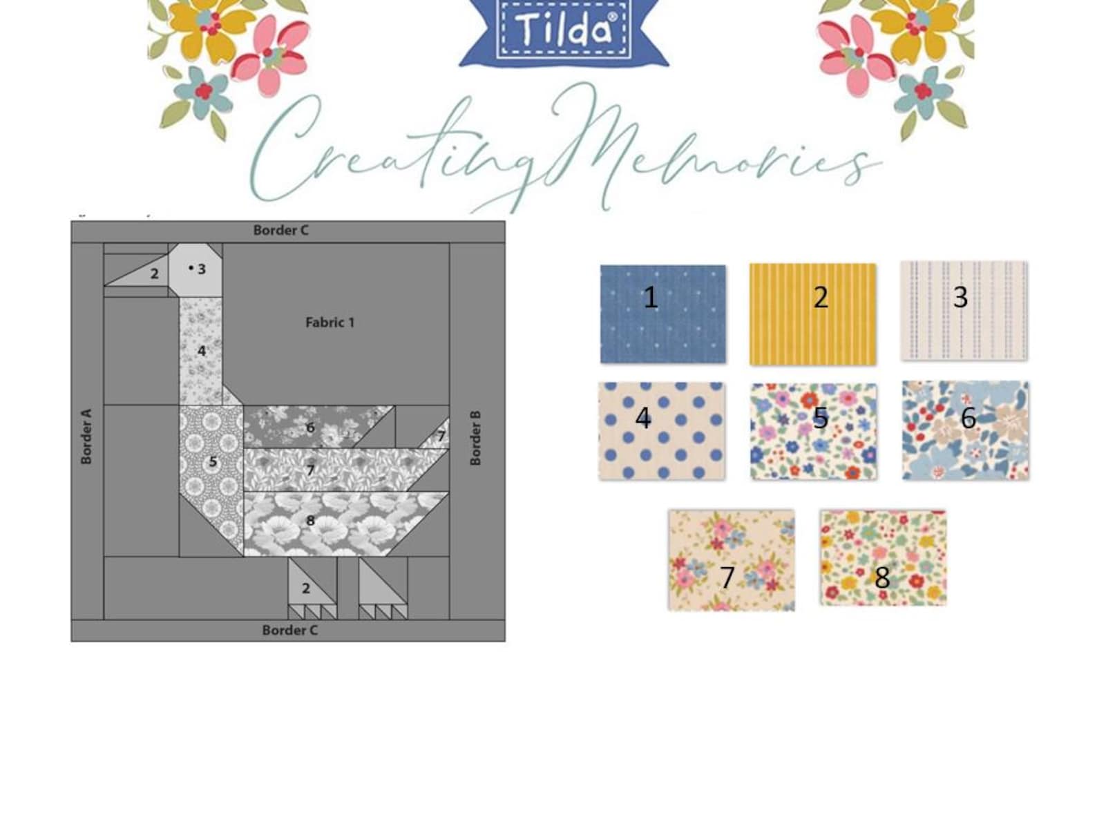 Tilda Pillow Tildas World Swimming Goose Pillow Pattern Instructions ...