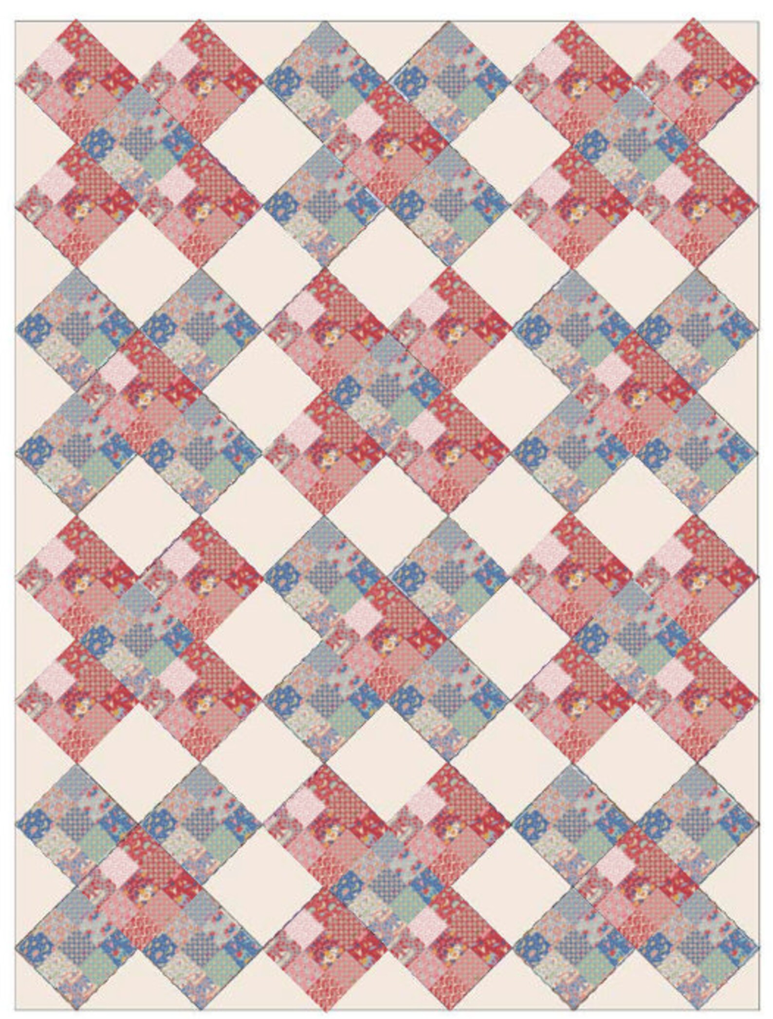 Tilda Quilt Kit Tildas World Cross Quilt With Jubilee Tilda Fabric ...