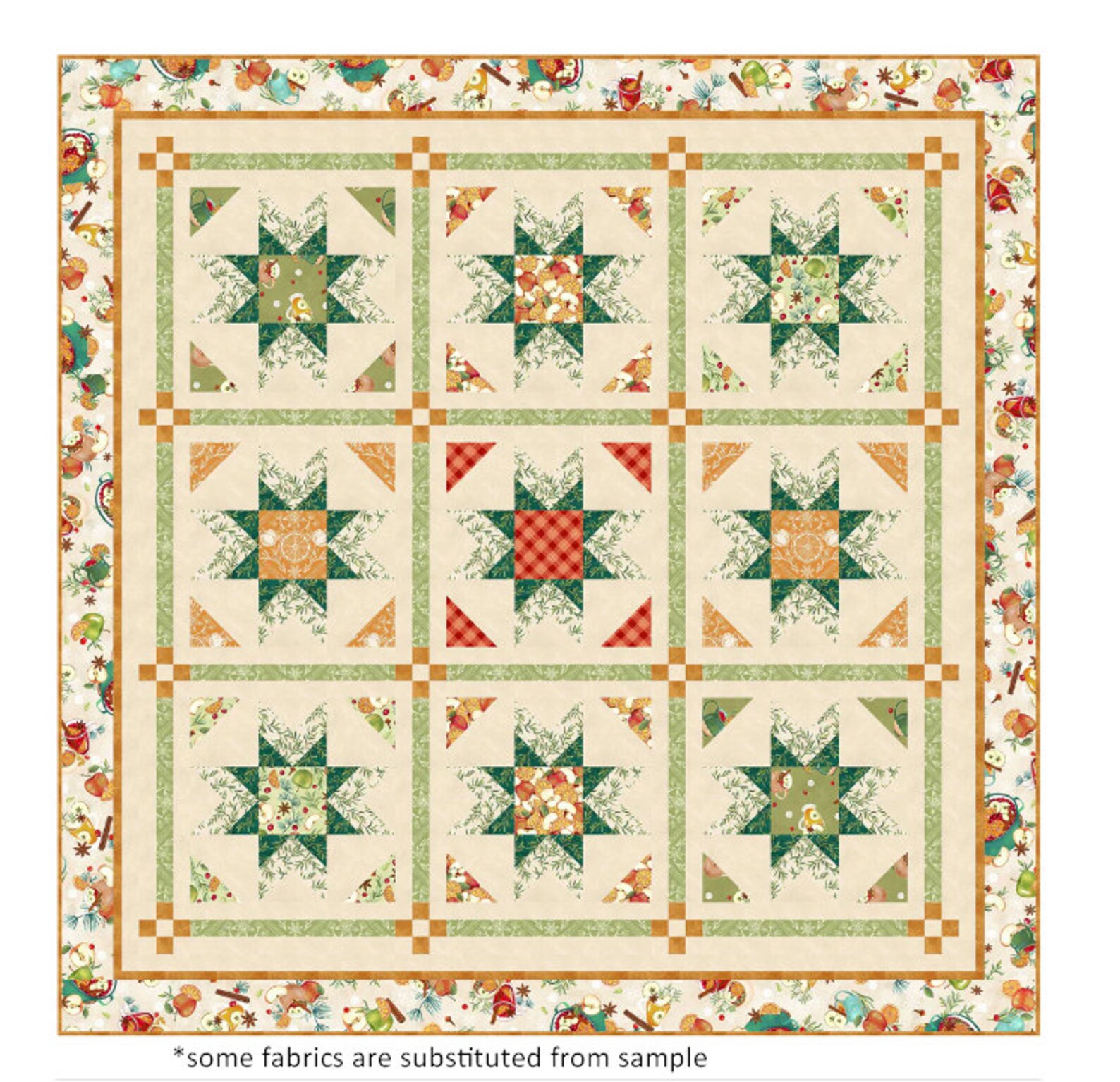 Hot Cider Quilt Kit With Pattern by Wendy Sheppard With Some ...