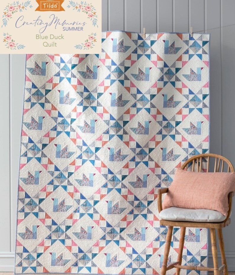 Tilda Quilt Kit Tildas World Blue Duck Quilt With Creating Memories ...