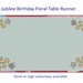 Tilda Table Runner Tildas World Jubilee Birthday Floral Table Runner ...