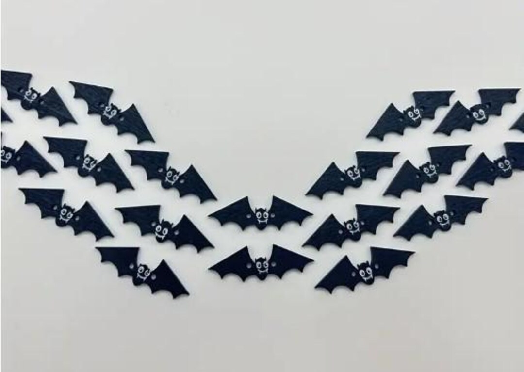 Bat Shaped Sewing Button 5 Piece per Set Random Assortment - Etsy
