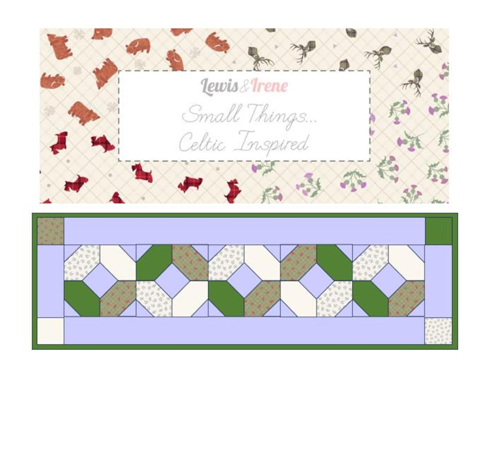 Lewis & Irene Little Small Things Celtic Braid Table Runner Kit - Etsy