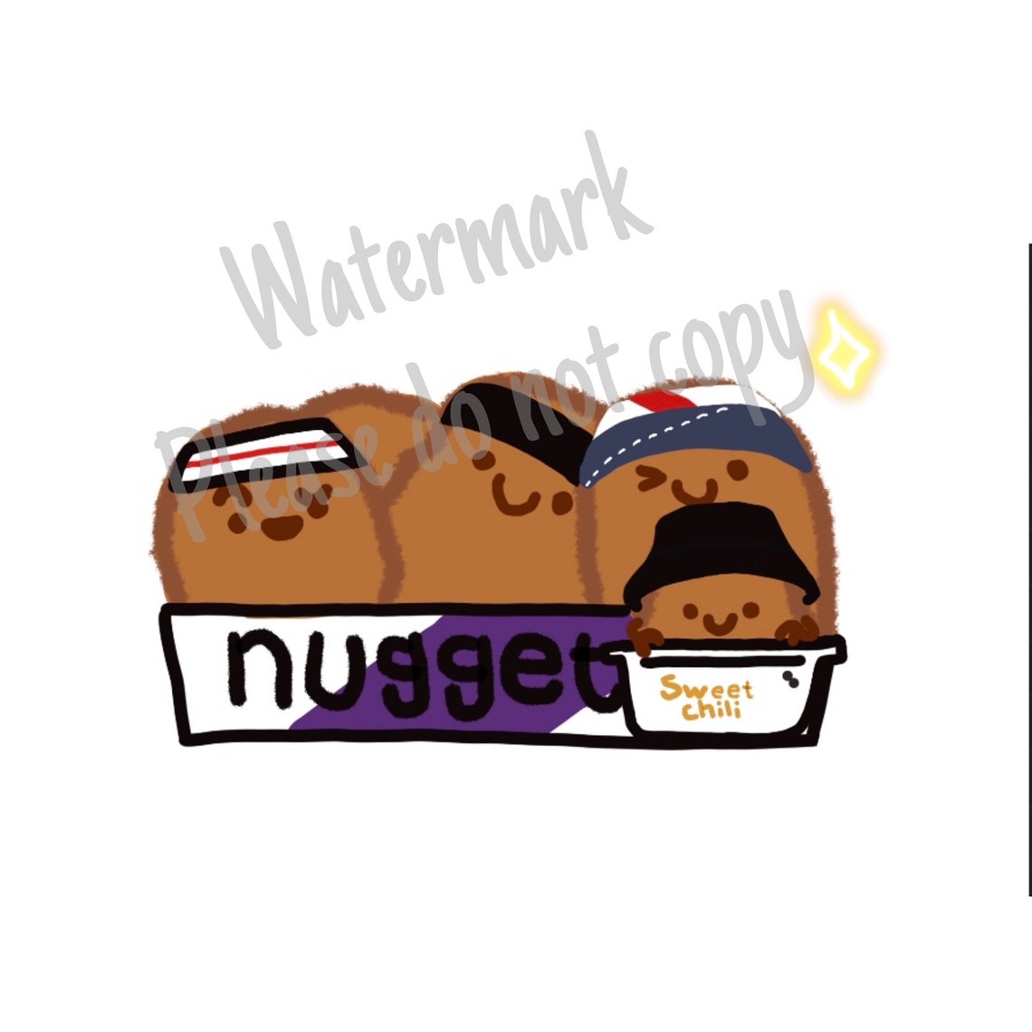 BTS Mcdonald Collaboration K-pop Nuggets PNG Digital Design - Etsy