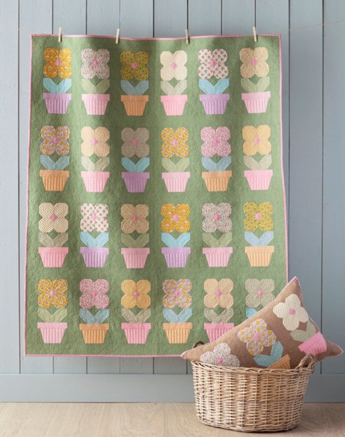 Tilda Quilt Kit, Creating Memories Flowerpots Quilt - Etsy