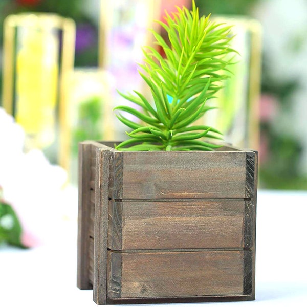 Wooden Planters - Etsy