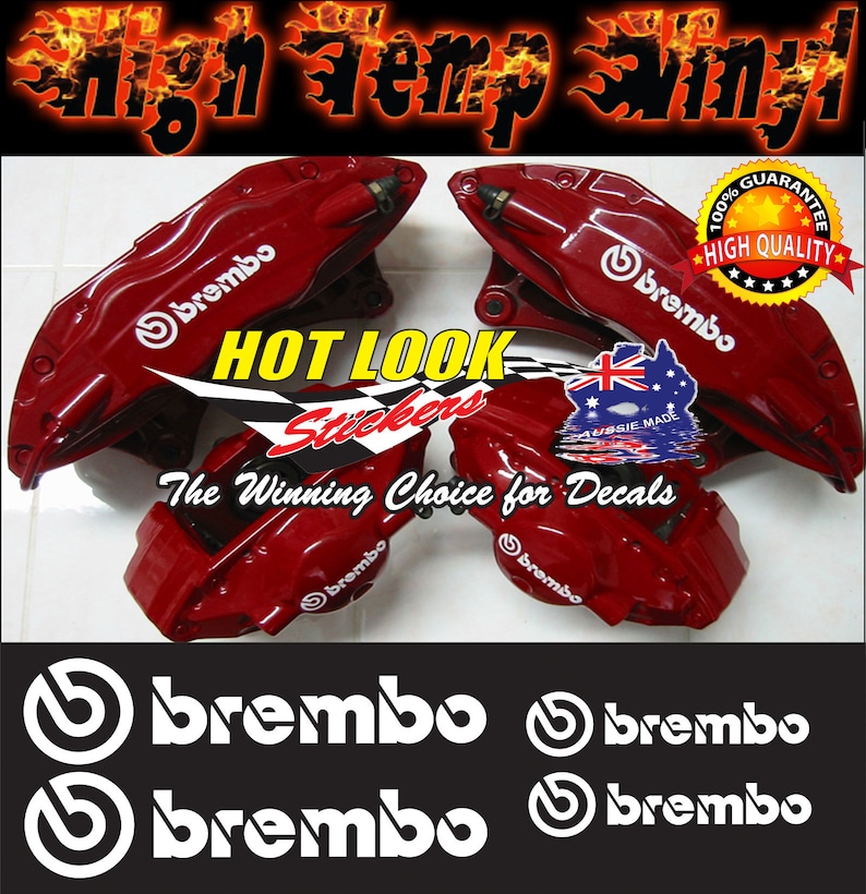 Brembo X4 HSV Holden Commodore Brake Caliper Hi Temp Vinyl Decals ...