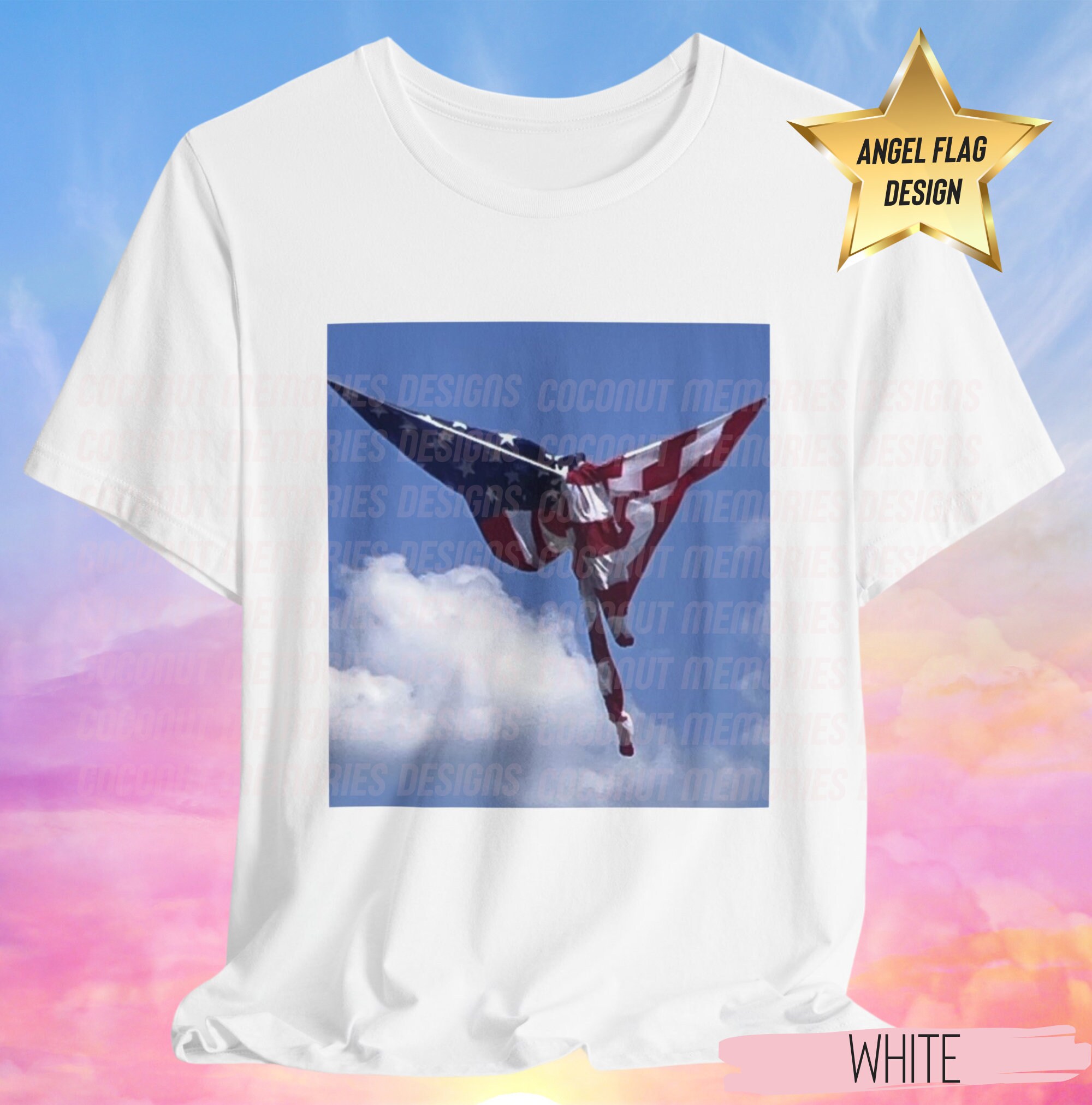 Angel Flag Pic Shirt, Trump Angel Flag in Butler Pennsylvania Tshirt ...