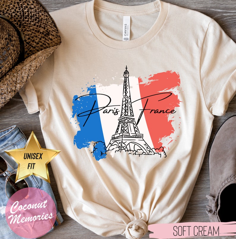 Paris France Shirt, Paris France Souvenir T-shirt, Travel to France for ...