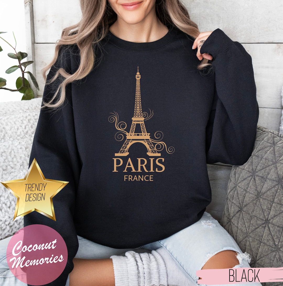 Paris France Designer Sweater, Eiffel Tower Sweater, Paris France 2024 ...