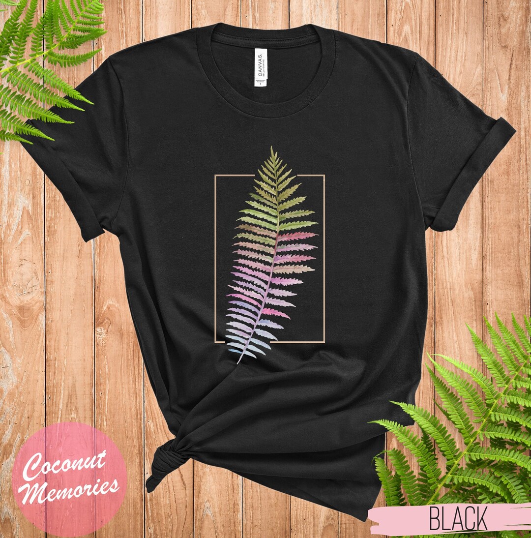 Fern Shirt, Watercolor Fern T-shirt, Botanical Gift Shirt, BOHO Plant ...