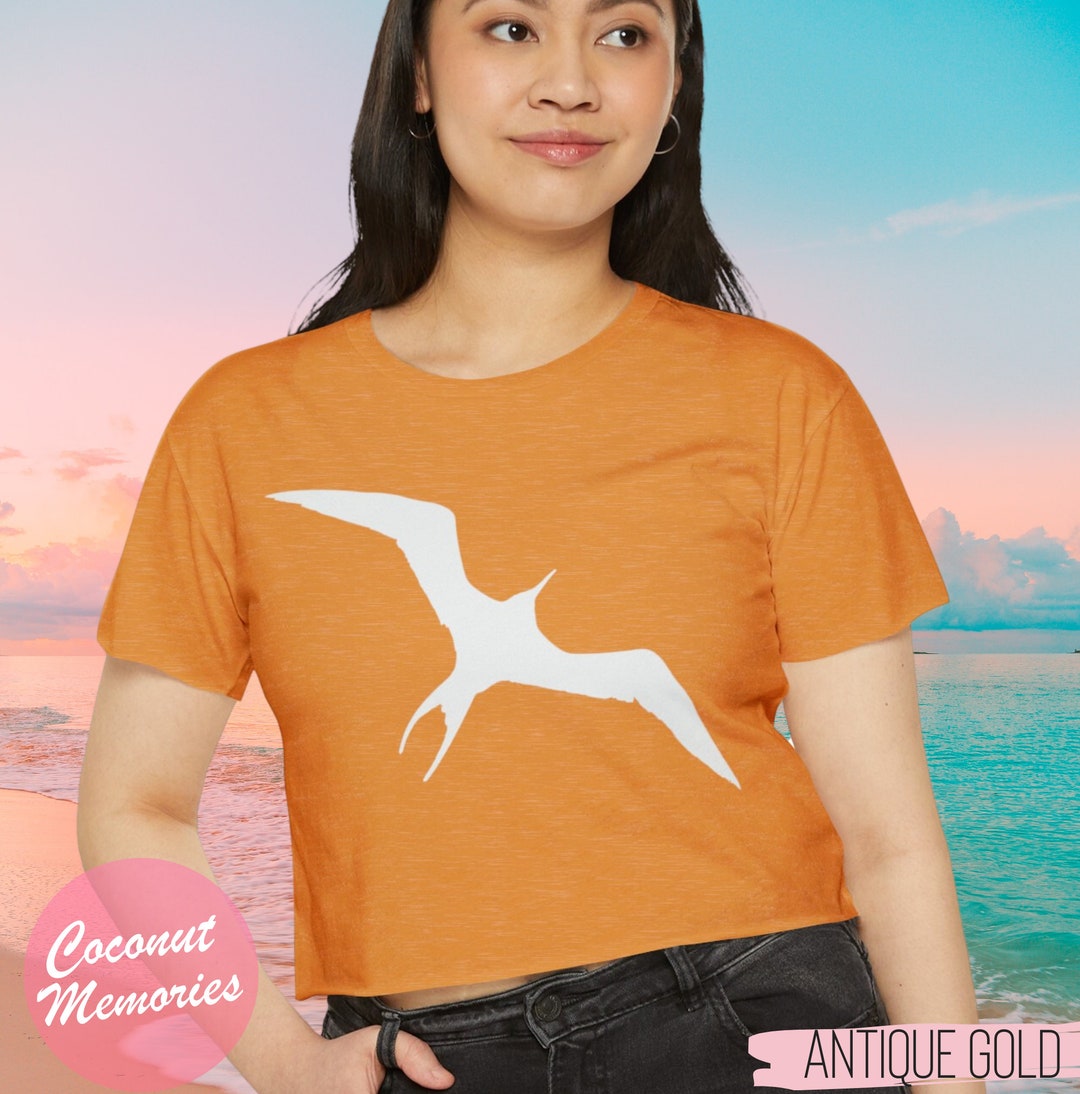 Iwa Bird Crop Top, Iwa Bird Simple Minimalist Tee, Wahine Gift, Hawaii ...