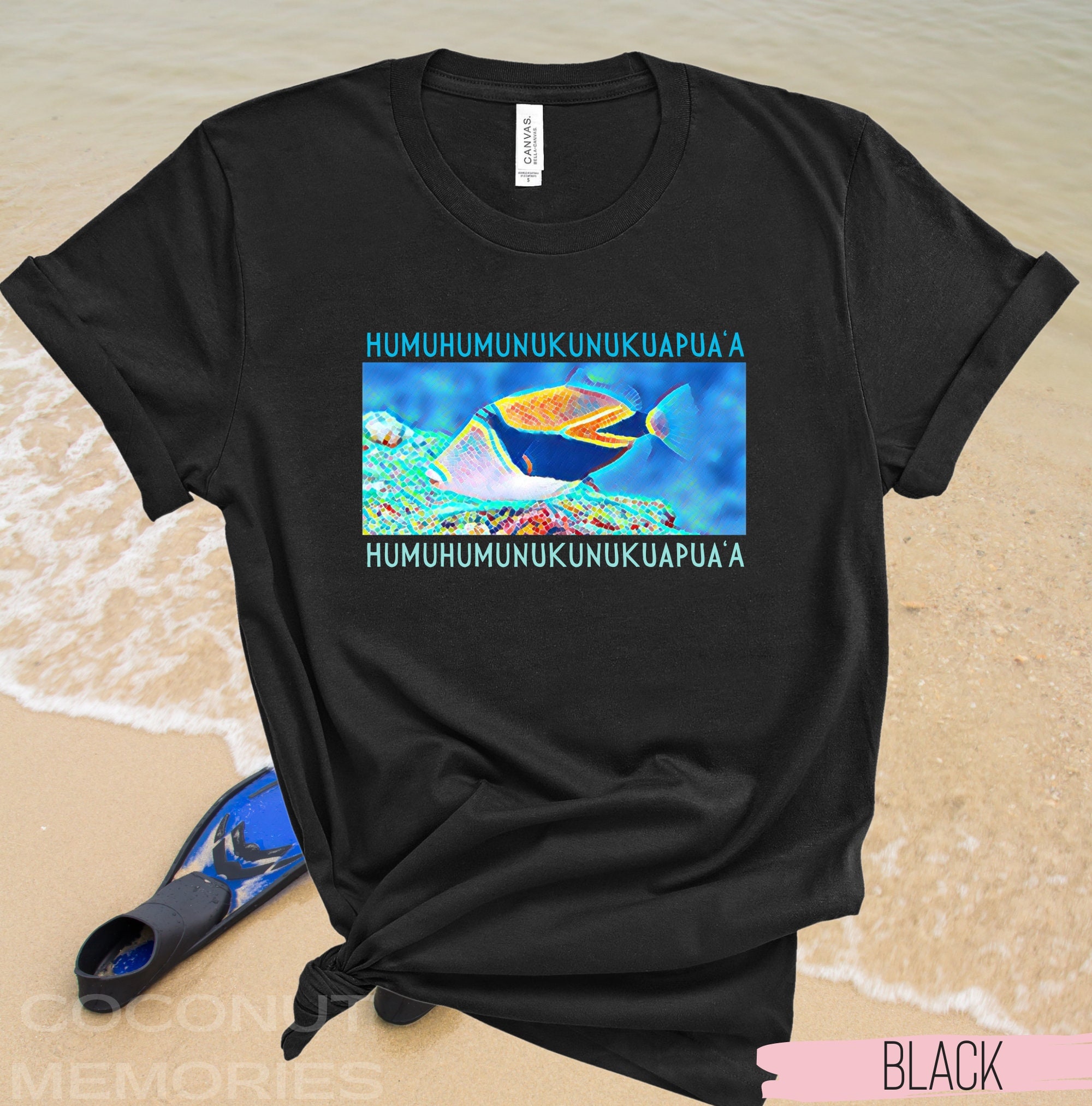 Humuhumunukunukuapuaa Hawaiian Tropical Reef Trigger Fish Shirt ...
