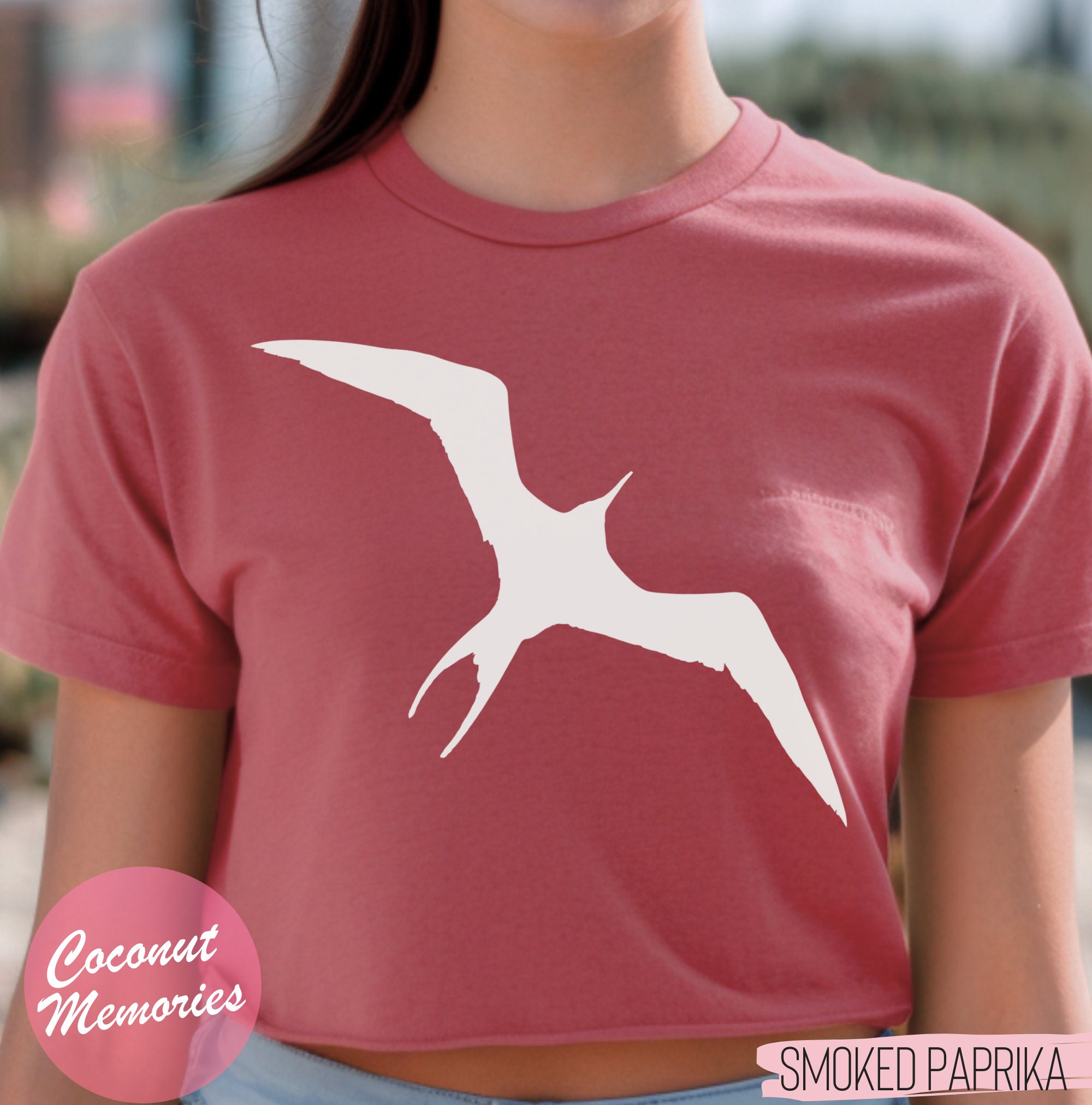 Iwa Bird Crop Top, Iwa Bird Simple Minimalist Tee, Wahine Gift, Hawaii ...