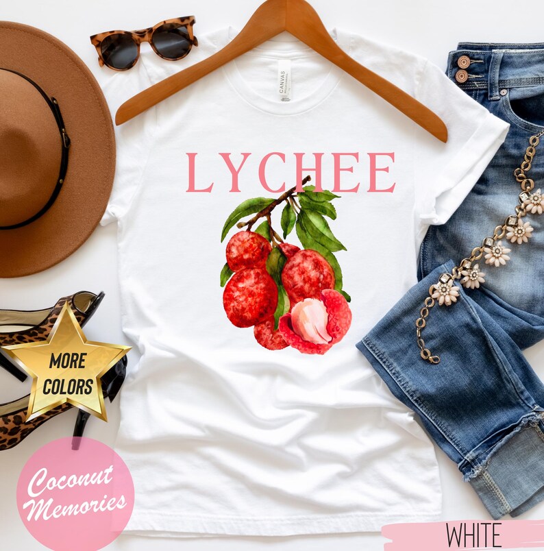 Lychee Fruit Shirt, Lychee T-shirt, Lychee Tee, Exotic Fruit Tee ...