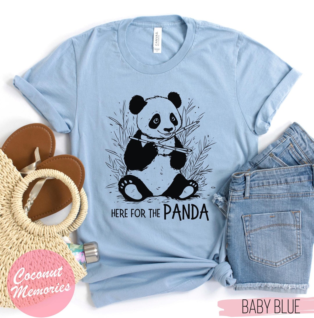 Panda Shirt, Here for the Panda T-shirt, Panda Bear National Zoo Gift ...