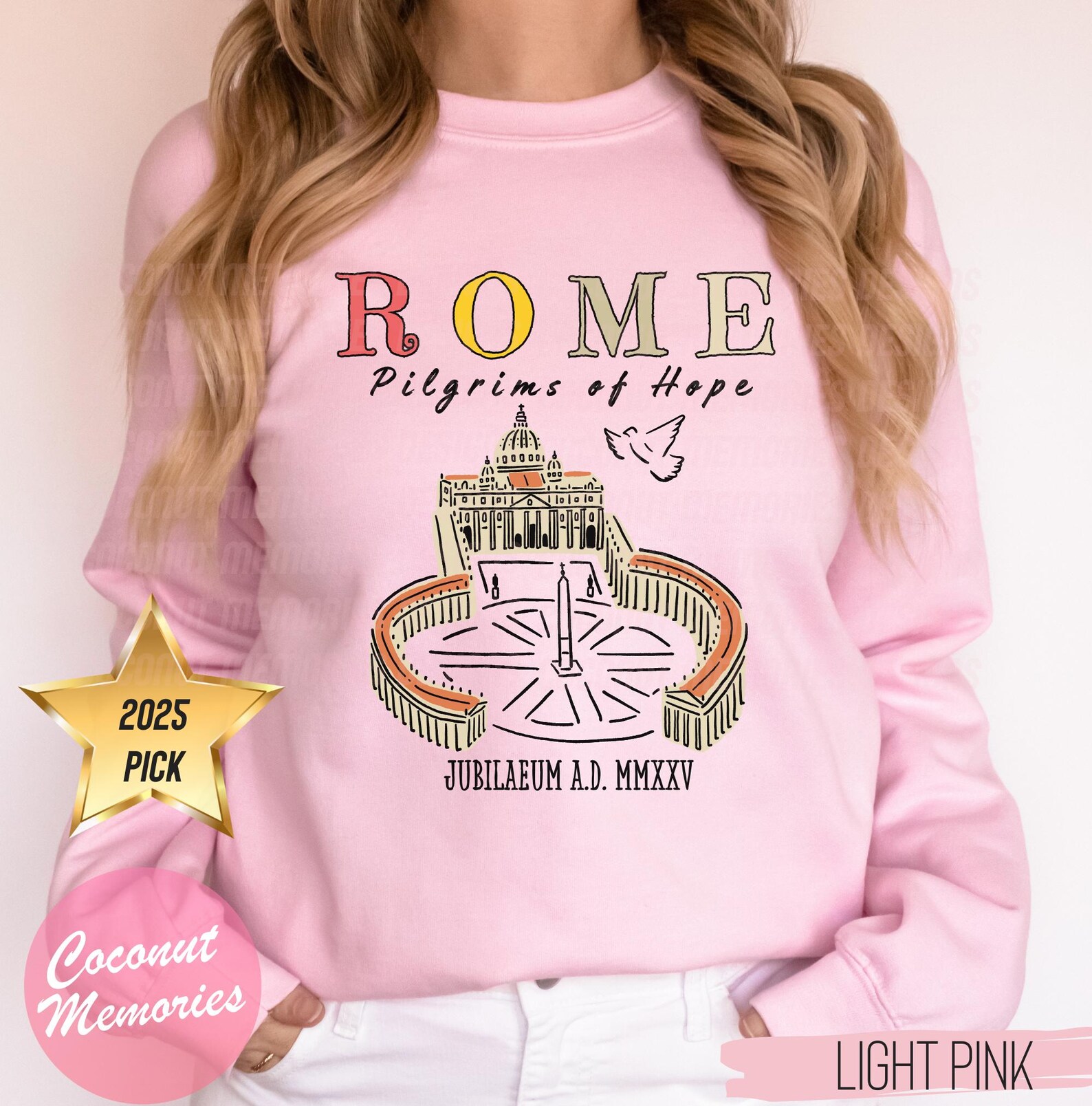 2025 Jubilee Sweater, Pilgrims of Hope Sweatshirt, Rome Travel Gift ...