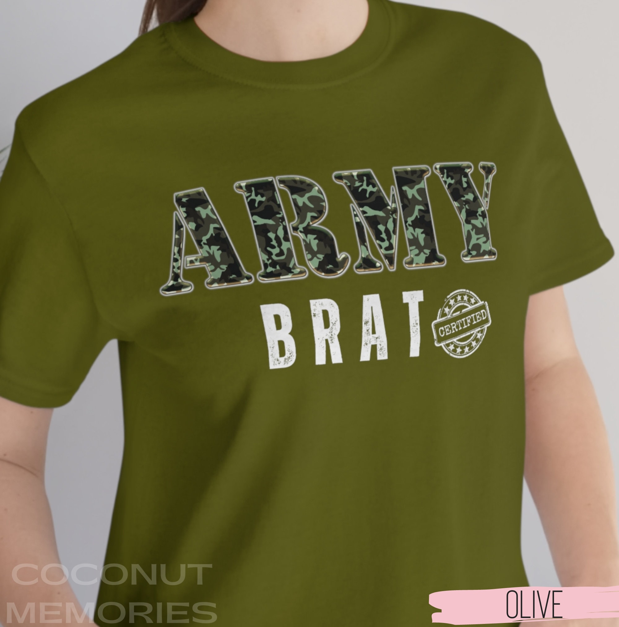 Army Brat Certified Shirt, Army Brat Gift, Army Brat Motivation T-shirt ...