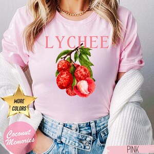 Lychee Fruit Shirt, Lychee T-shirt, Lychee Tee, Exotic Fruit Tee ...