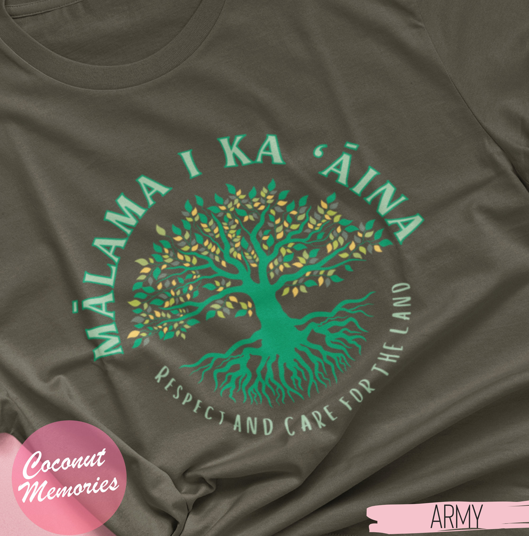 Mālama I Ka ʻĀina Shirt, Respect and Care for the Land, Oleo Hawaii ...