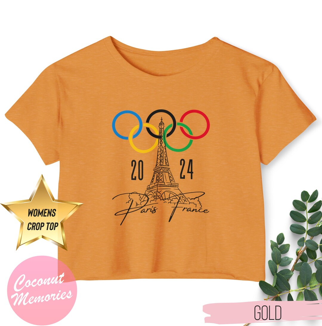 2024 Summer Games Paris France Womens Crop Top, Paris Summer Games ...