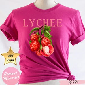 Lychee Fruit Shirt, Lychee T-shirt, Lychee Tee, Exotic Fruit Tee ...