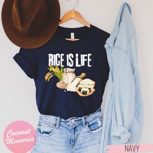 Rice is Life Shirt, Raised on Rice Tshirt, Cycle of Rice, Foodie Gift ...