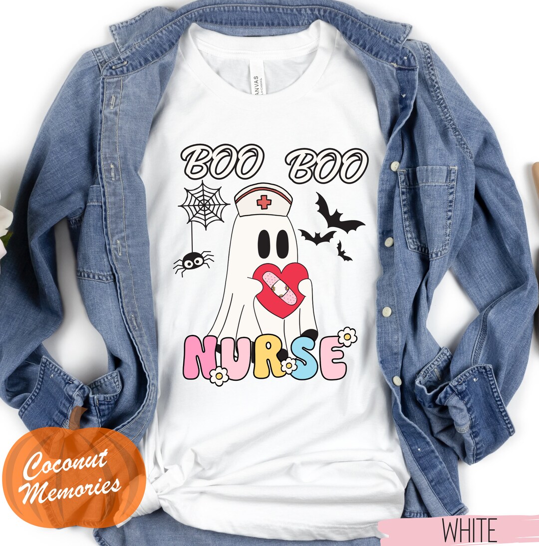 Boo Boo Nurse Shirt, Booboo Crew T-shirt, Halloween Nurses Tee, Funny ...