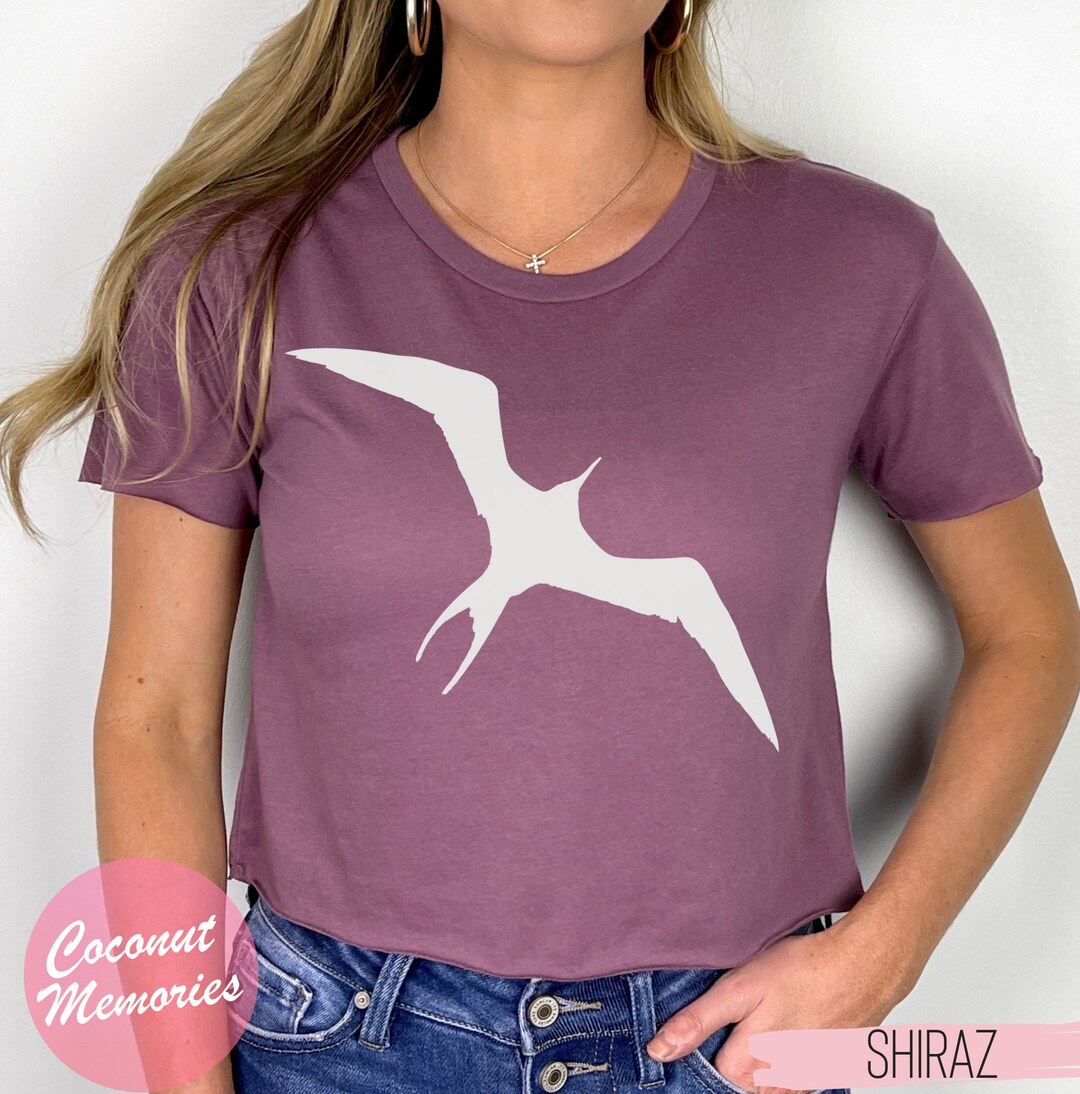 Iwa Bird Crop Top, Iwa Bird Simple Minimalist Tee, Wahine Gift, Hawaii ...