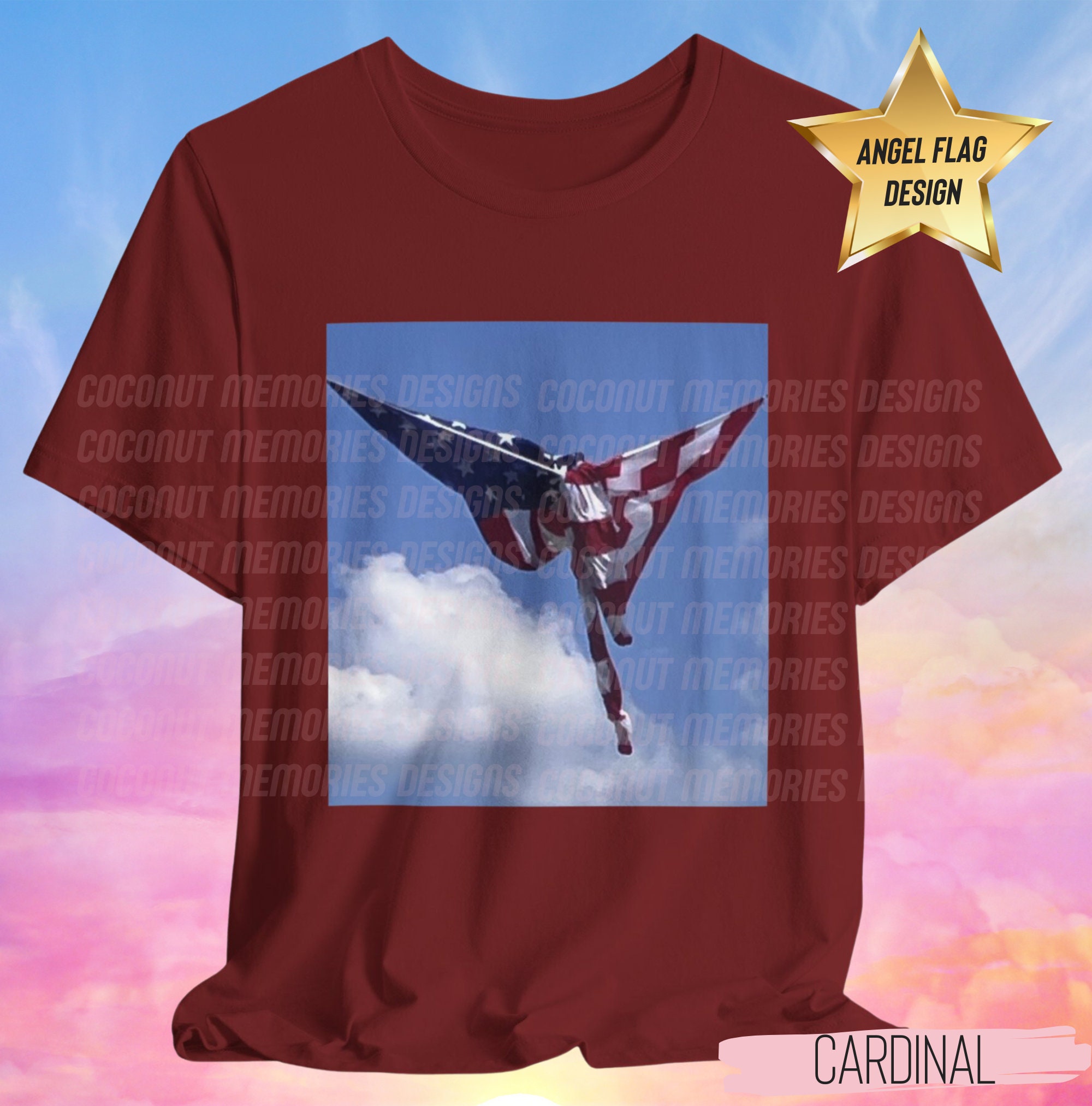 Angel Flag Pic Shirt, Trump Angel Flag in Butler Pennsylvania Tshirt ...