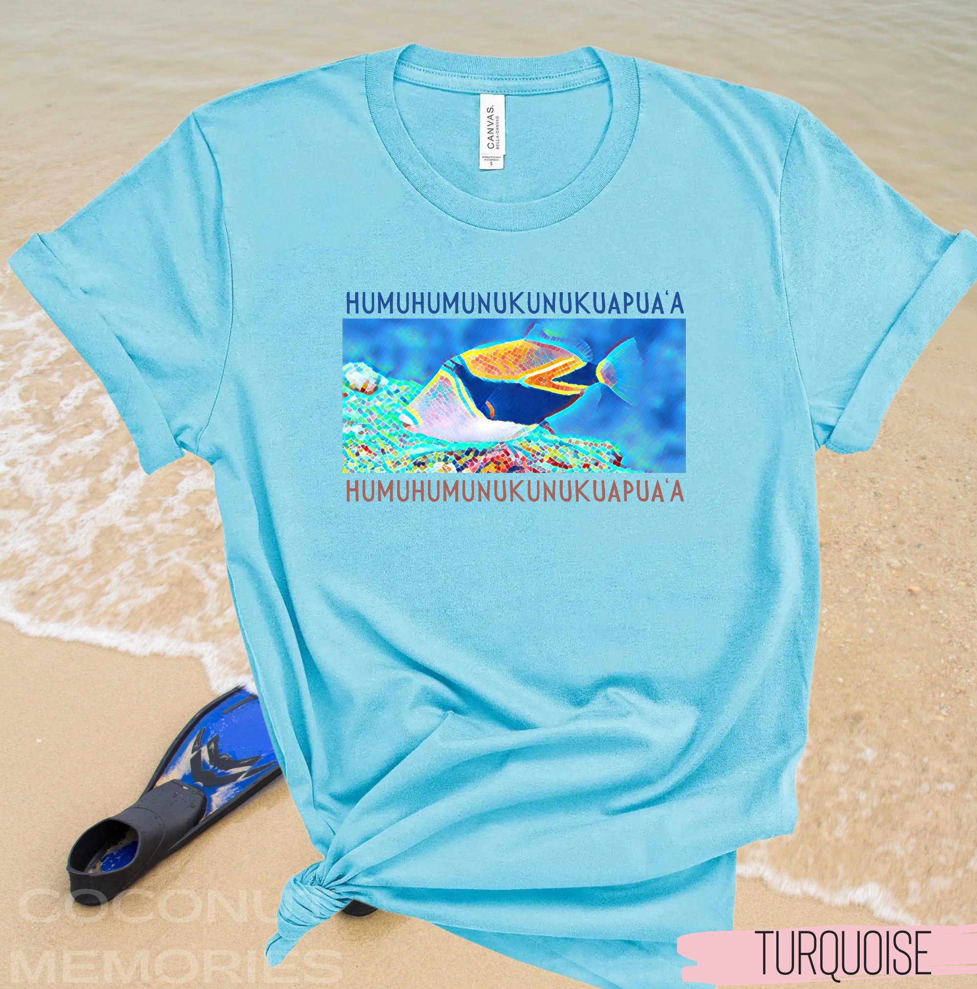 Humuhumunukunukuapuaa Hawaiian Tropical Reef Trigger Fish Shirt ...