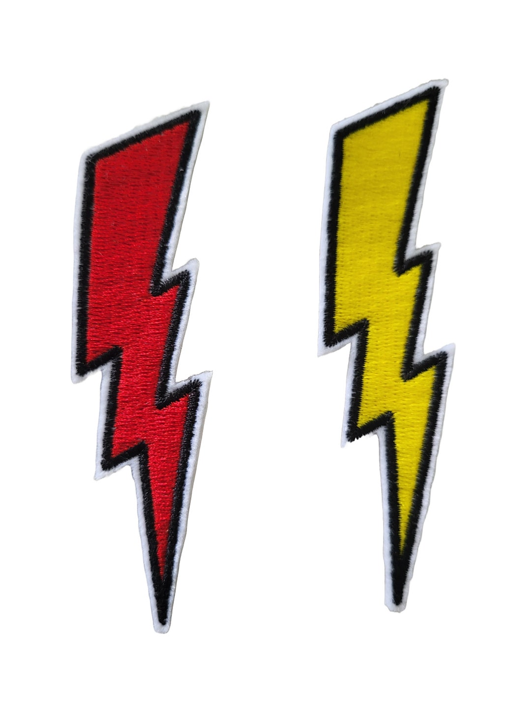 Lightening Bolt Iron on Patch on Felt - Etsy
