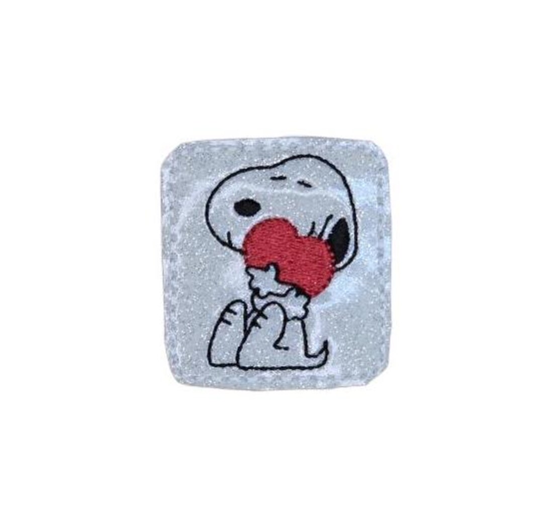 Snoopy With a Heart Vinyl Feltie or Badge Reel - Etsy