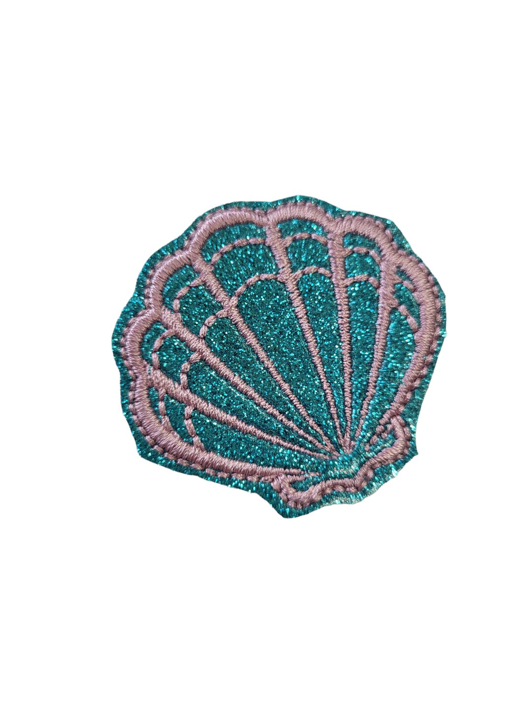 Seashell on Aqua Glitter Vinyl - Etsy