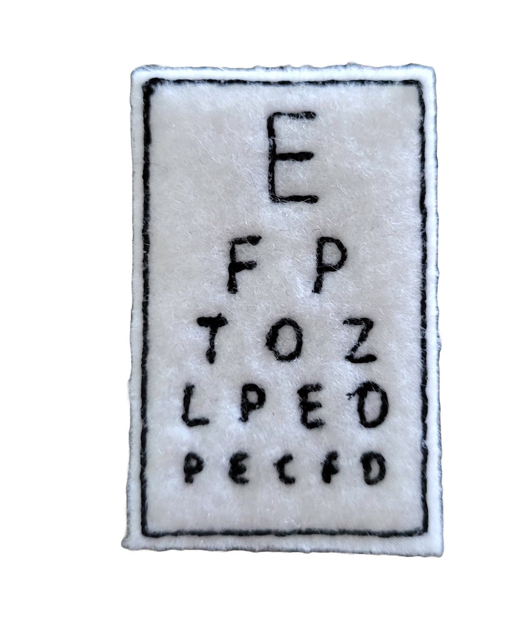 Eye Chart Felt Feltie - Etsy
