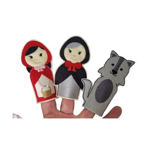 Fairy Tale Finger Puppets - Red Riding Hood - Make Believe - Hand Eye ...