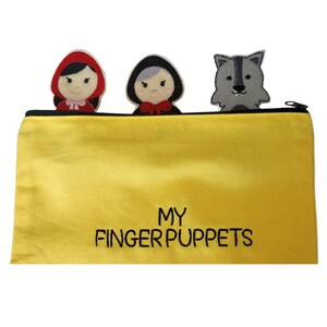 Fairy Tale Finger Puppets - Red Riding Hood - Make Believe - Hand Eye ...