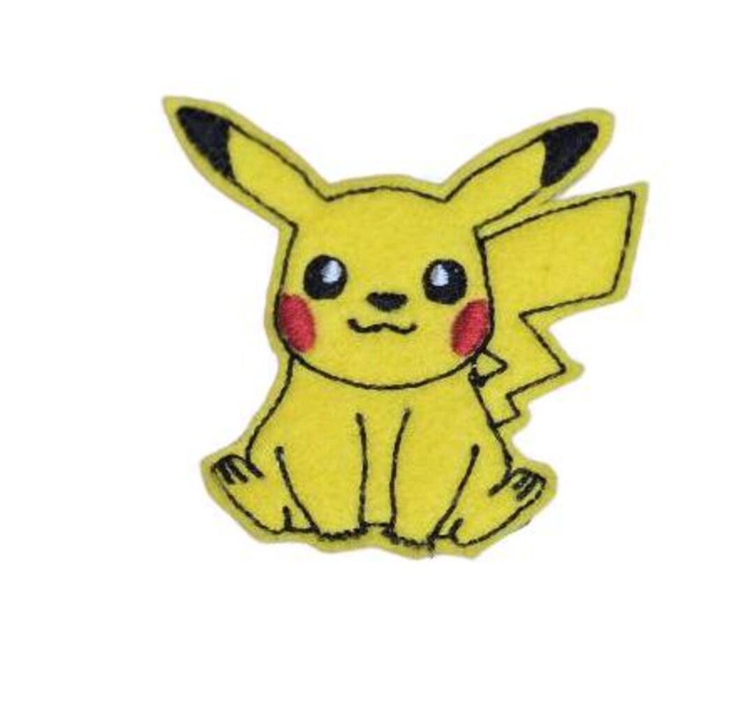 Pikachu Feltie or Badge Reel - Pikachu Badge Reel - Pikachu Felt Feltie ...